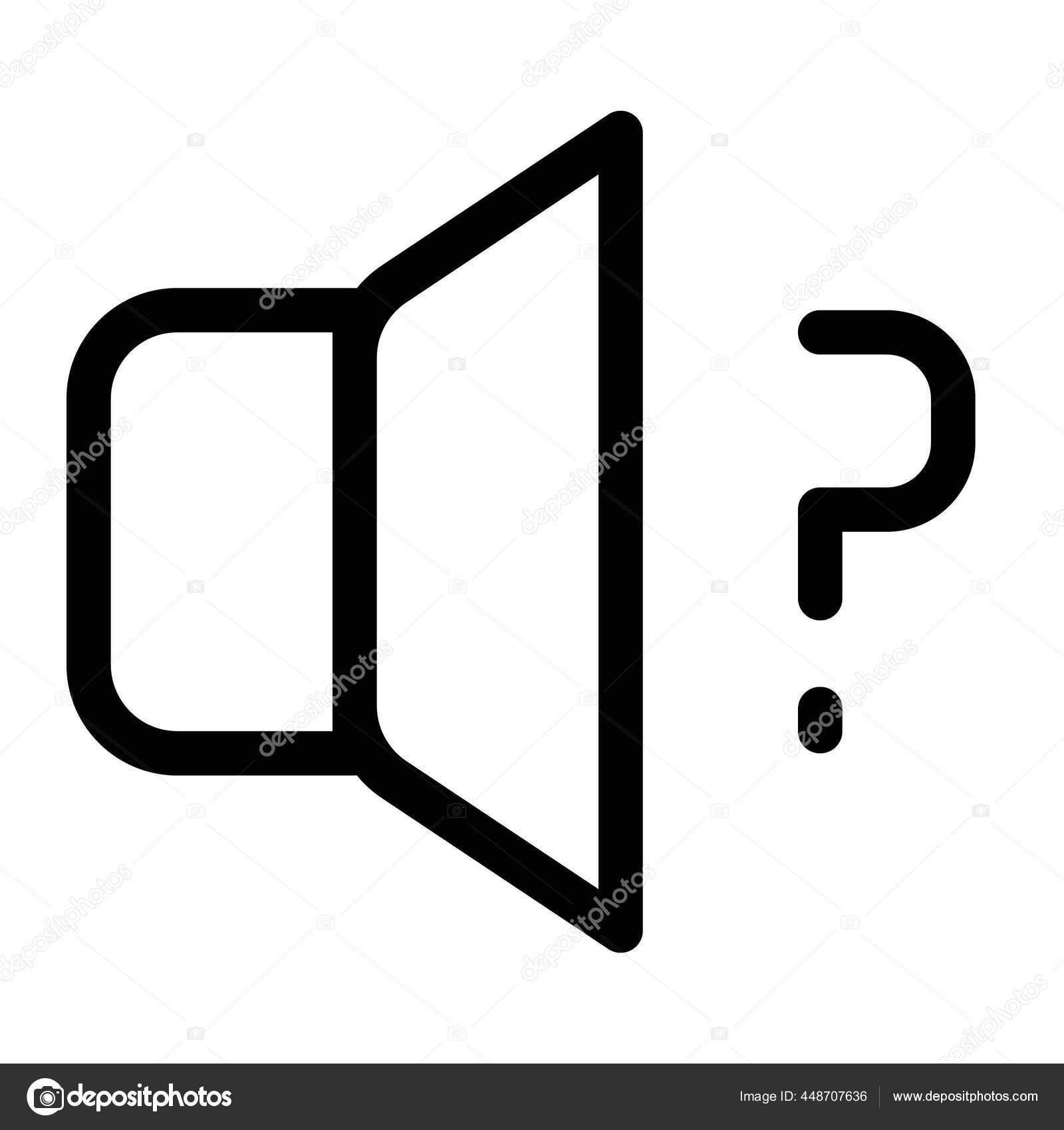 Error Playing Music Question Mark Sign Stock Vector by ©get4net 448707636