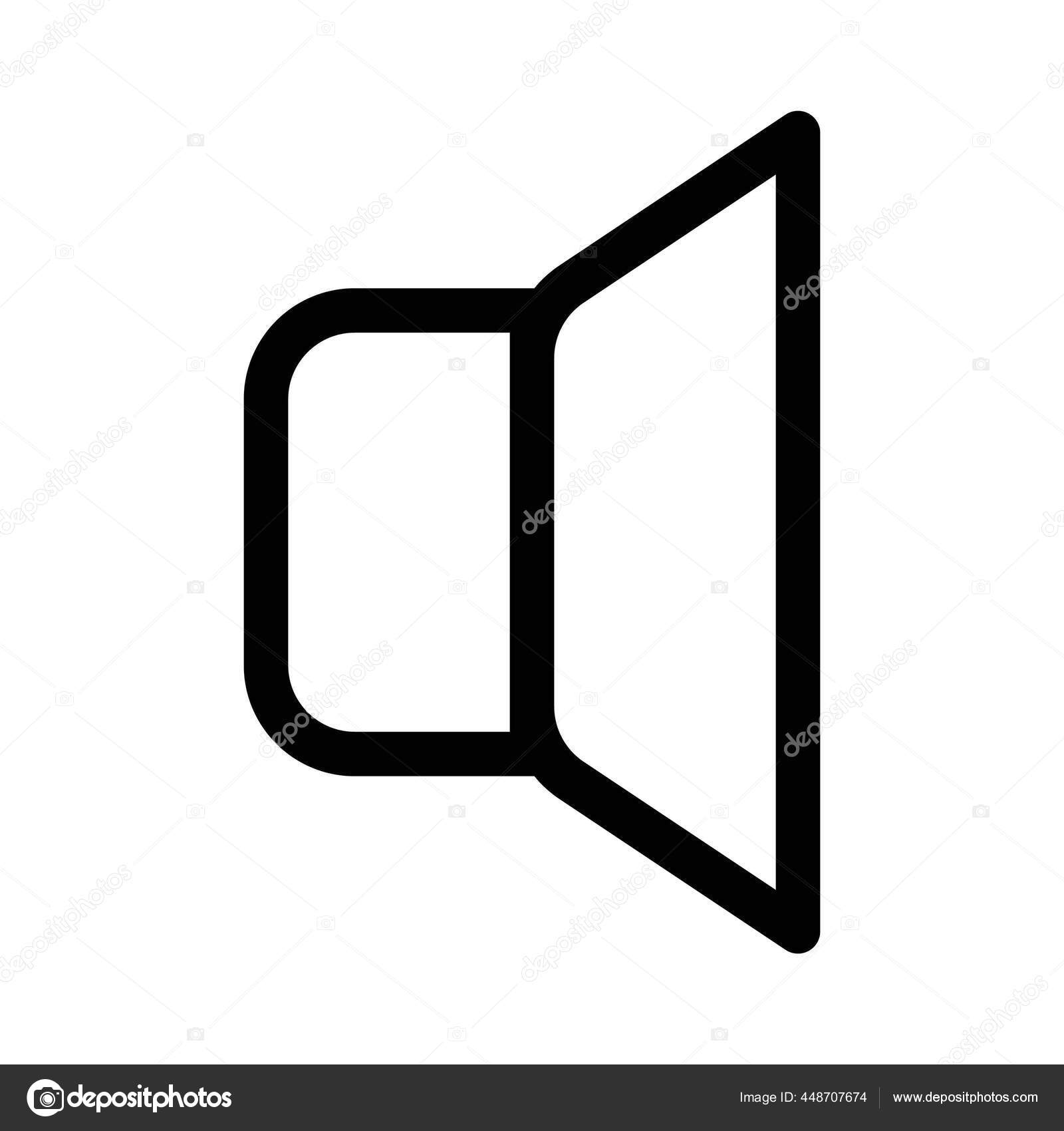 Volumen Música Cualquier Interfaz Diseño Audio Vector de stock por ...