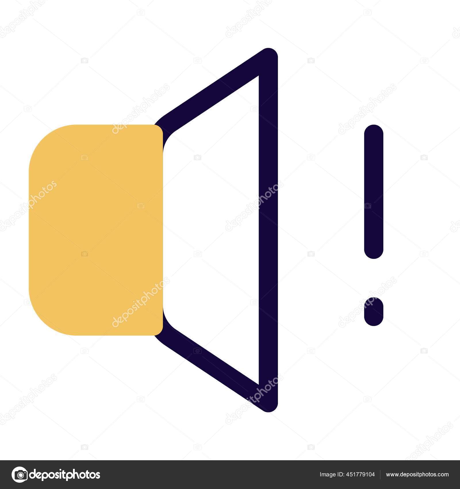 Warning Music Playback Exclamation Sign Stock Vector by ©get4net 451779104
