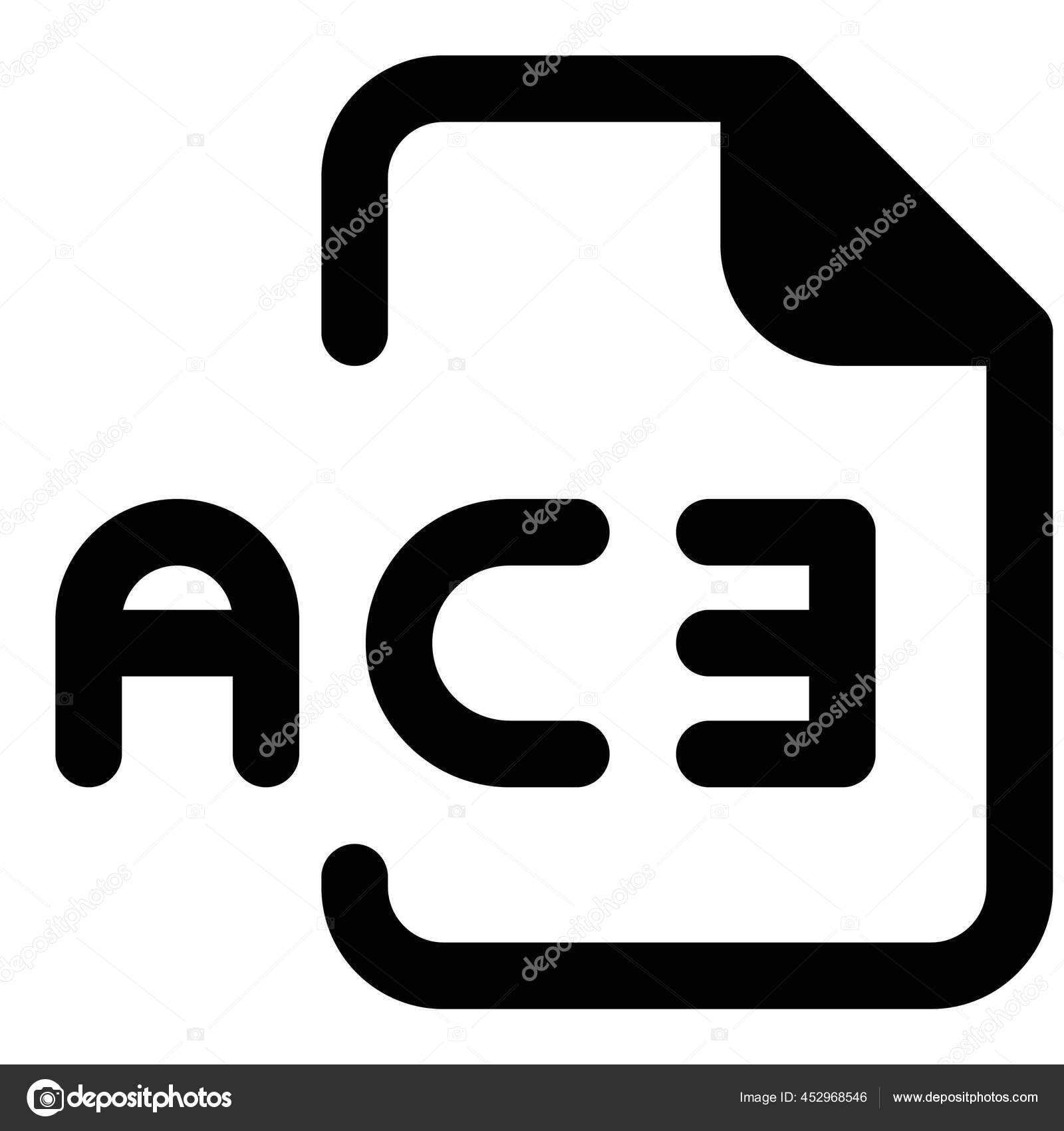 Ac3 File Extension Surround Sound Audio Files Used Dvds Format Stock ...