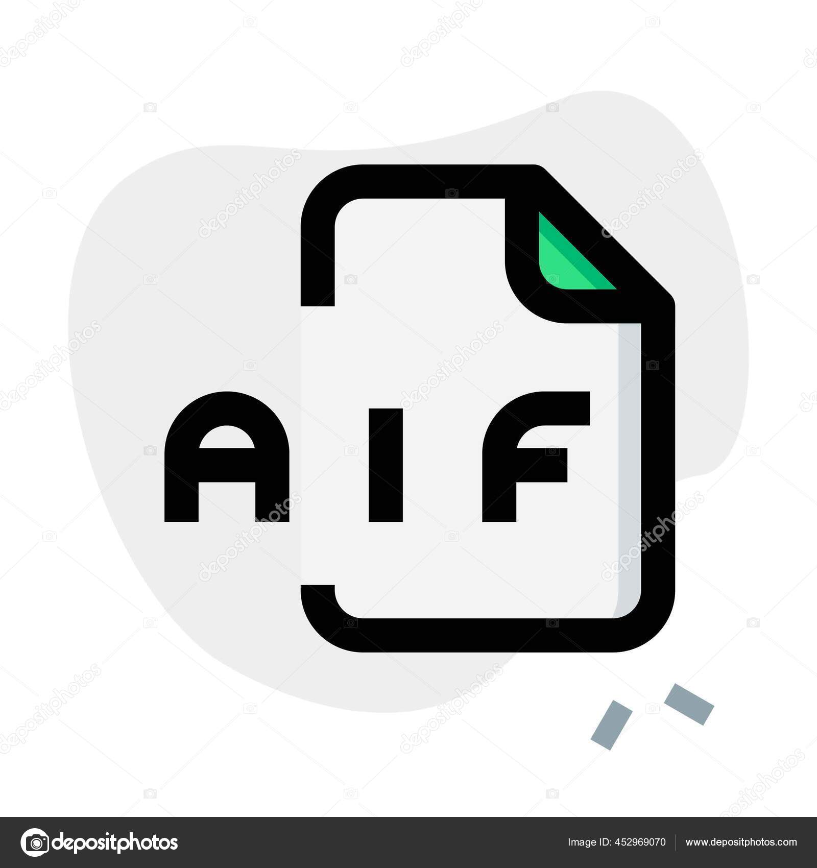 Aif File Audio File Created Using Audio Interchange File Format Stock ...