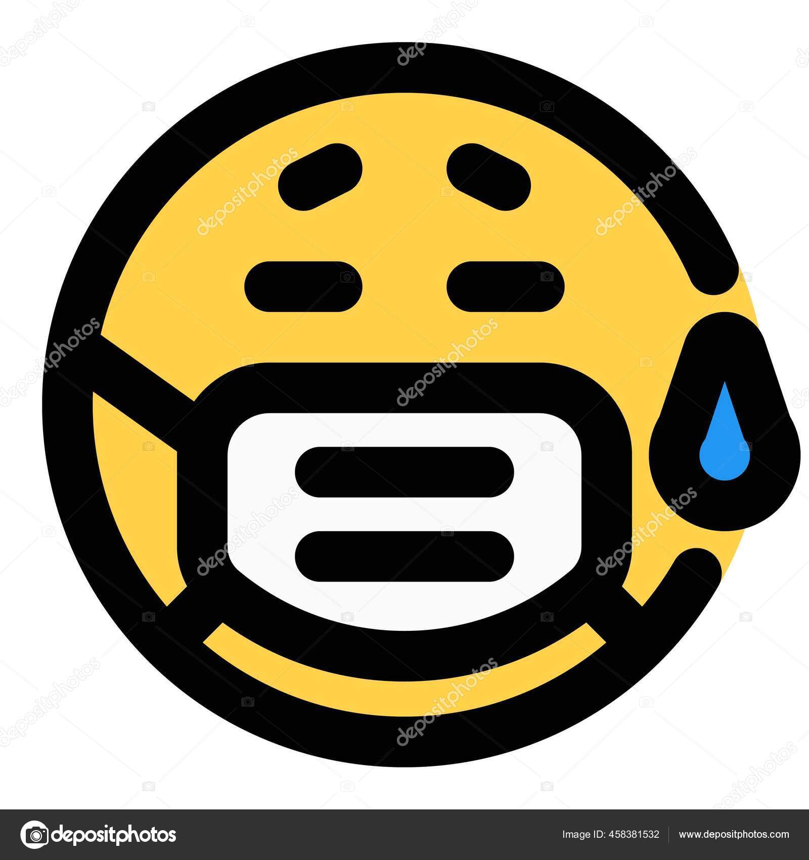 Emoticons Expression Sad Crying Mask Stock Vector by ©get4net 458381532
