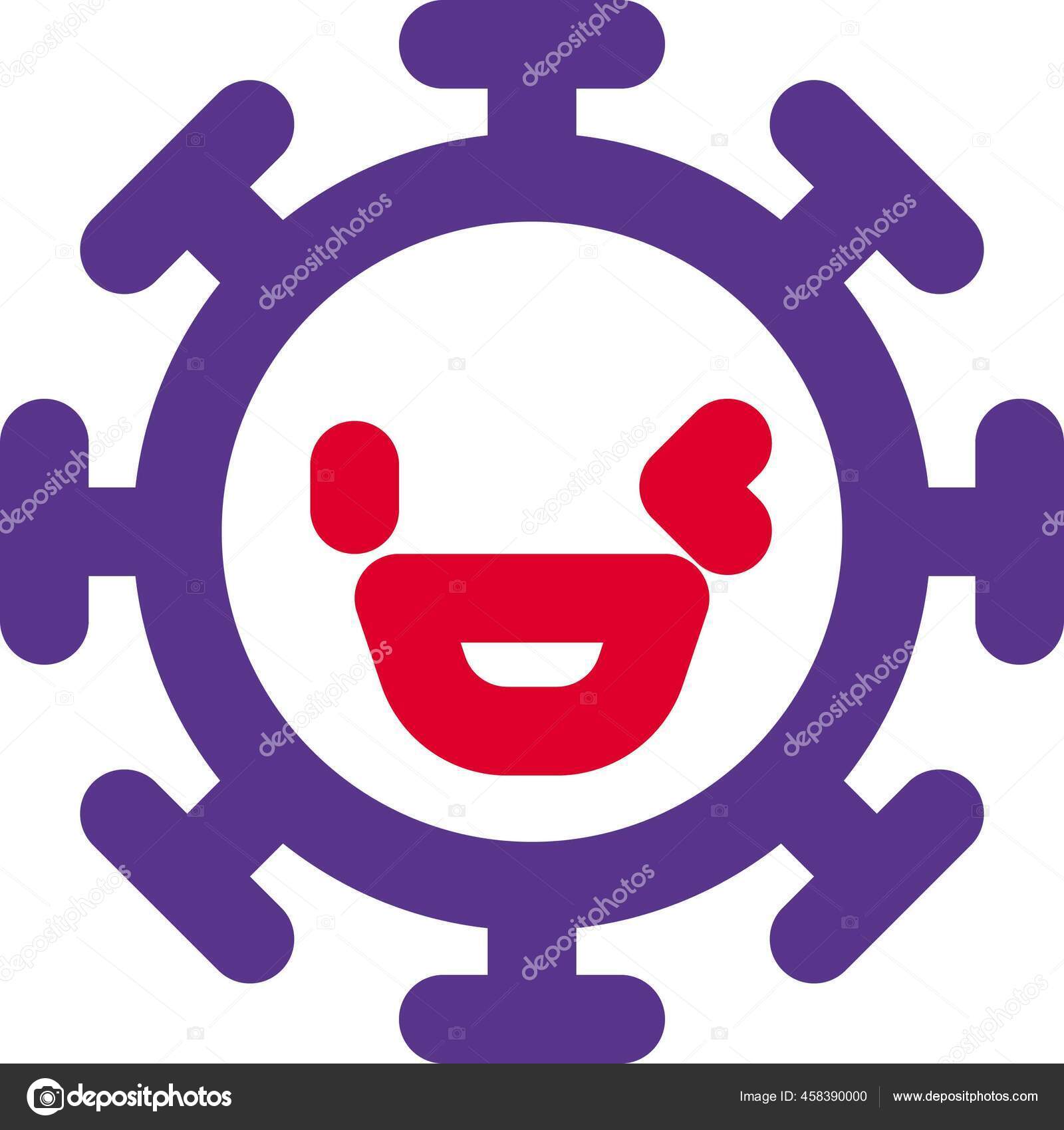 Grinning Left Eye Wink Emoji Expression Coronavirus Stock Vector Image ...