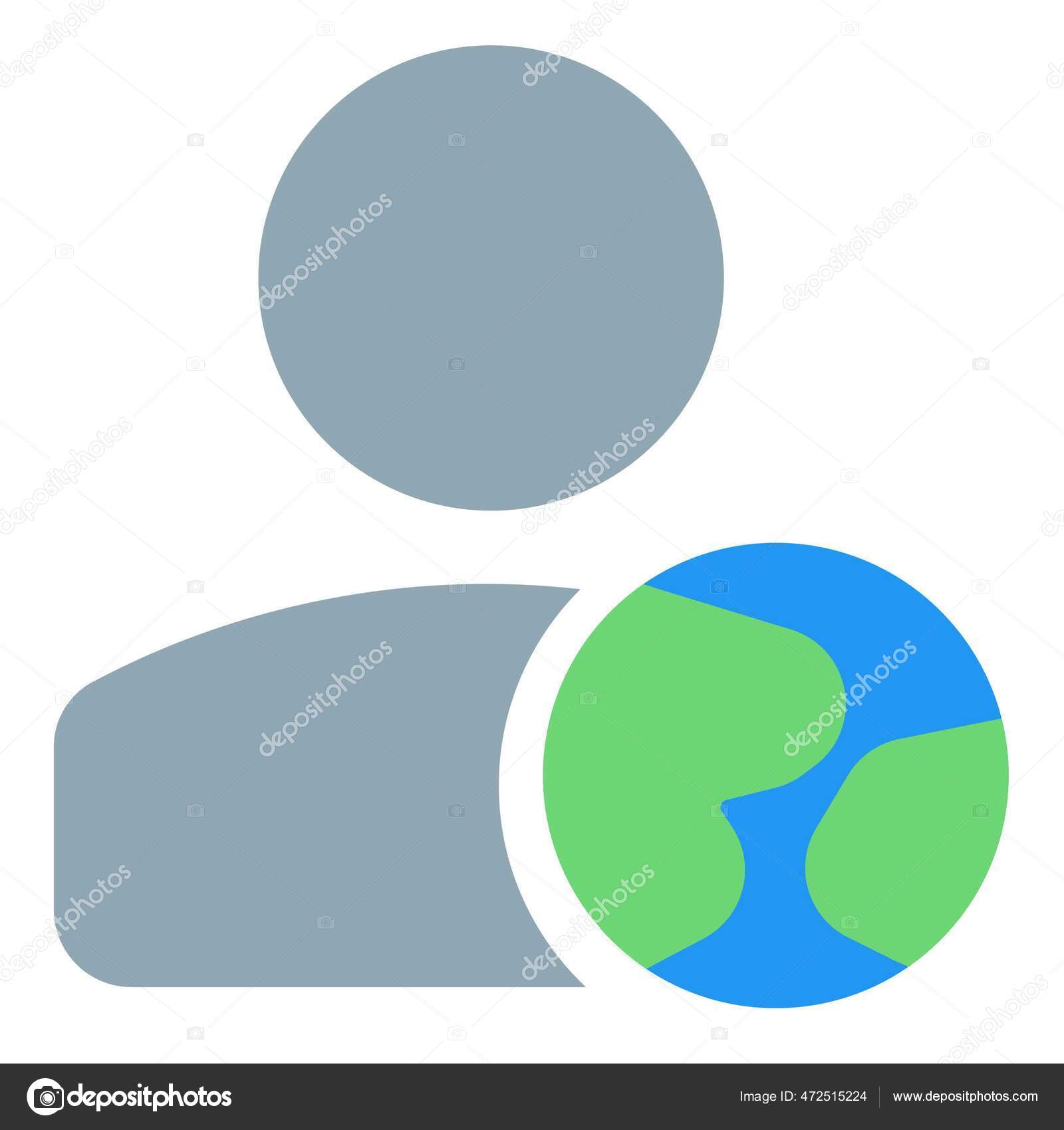 Global Profile Reach Isolated White Background Stock Vector by ©get4net ...
