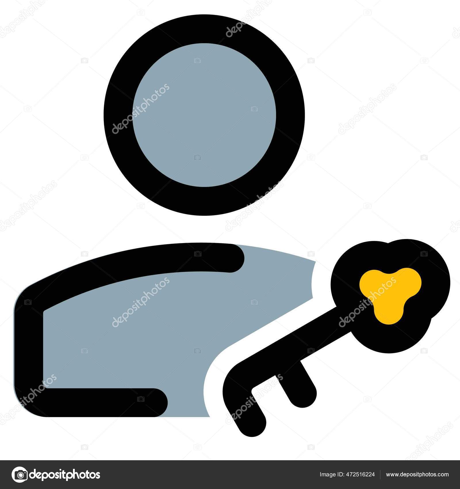 Key Access Storage Classic User Stock Vector by ©get4net 472516224