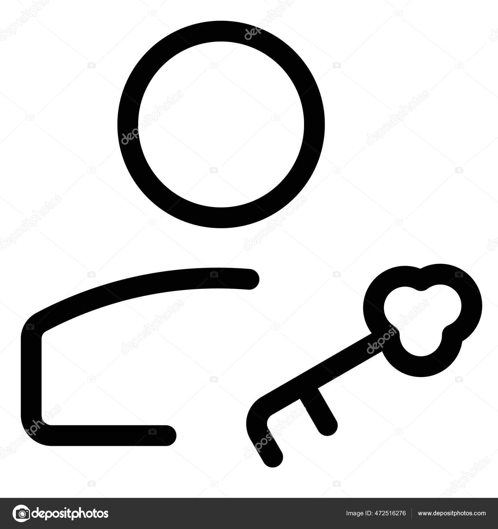 Key Access Storage Classic User Stock Vector by ©get4net 472516276