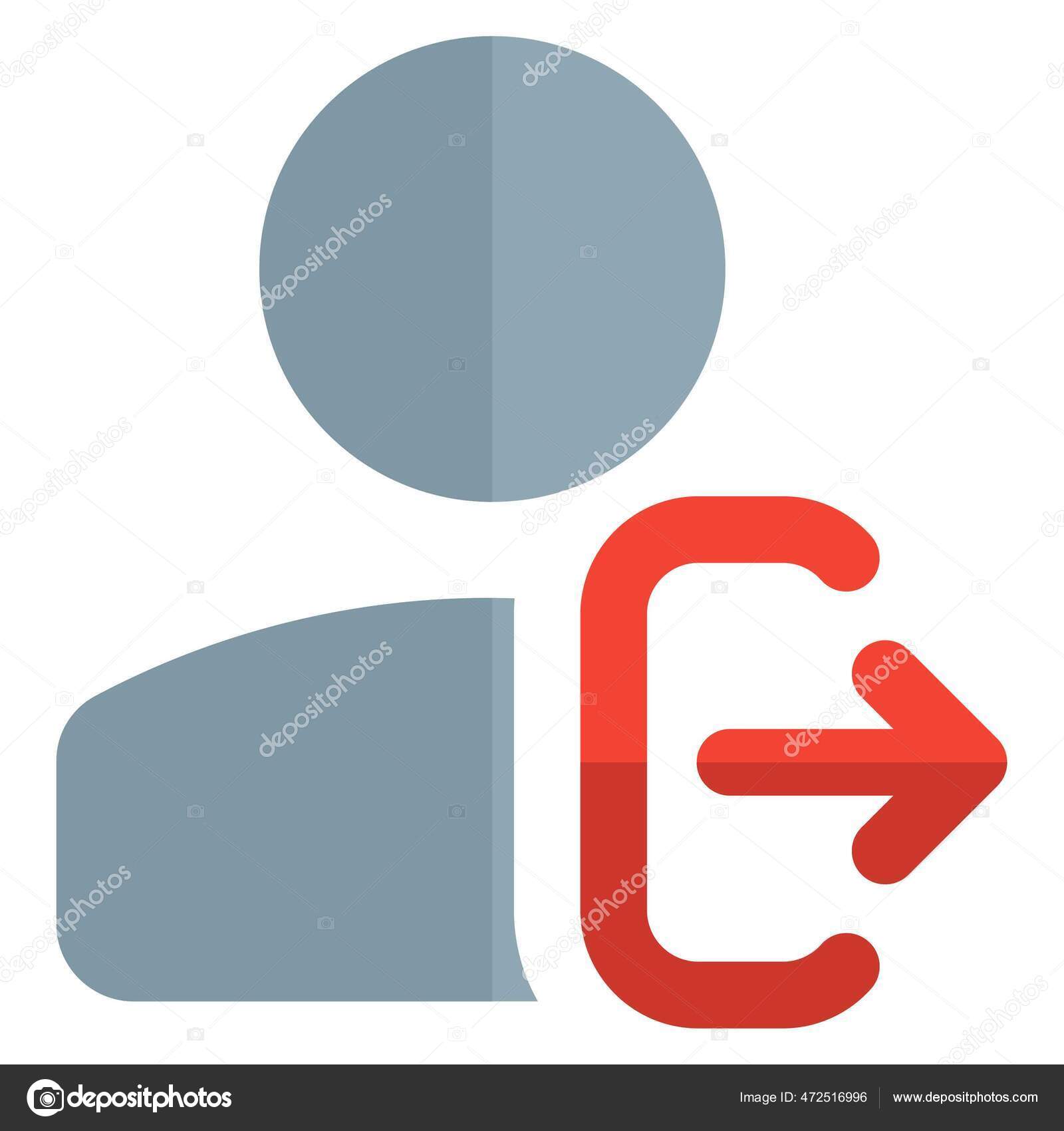 Logout Screen Working Portfolio User Stock Vector Image by ©get4net ...