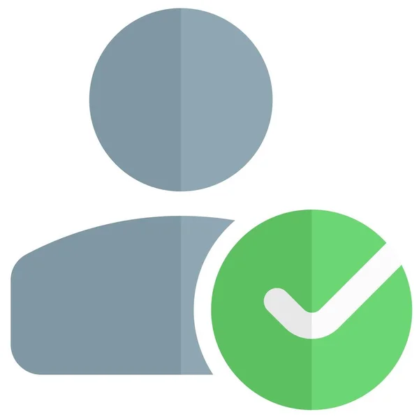 Check Mark Classical User Authentication Approval Stock Vector by ...