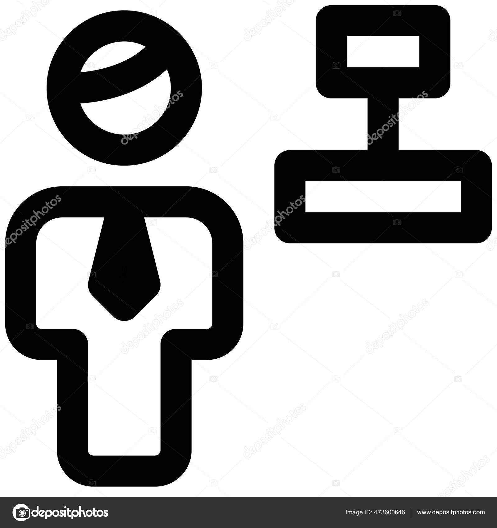 Center Alignment Word Document Businessman Adjust Stock Vector Image by ...