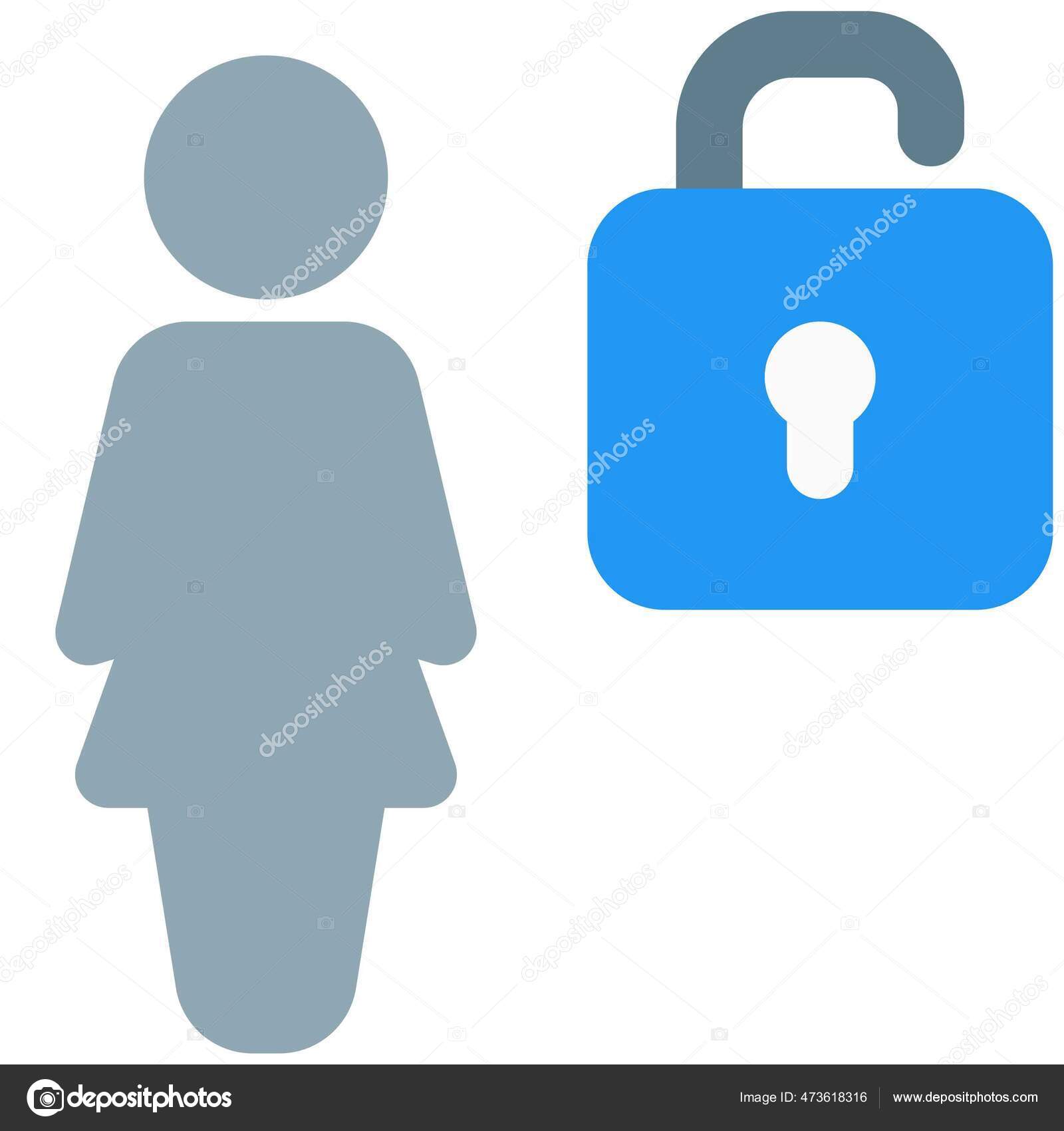 Unlocking Access Businesswoman List Web Portal Stock Vector by ©get4net ...