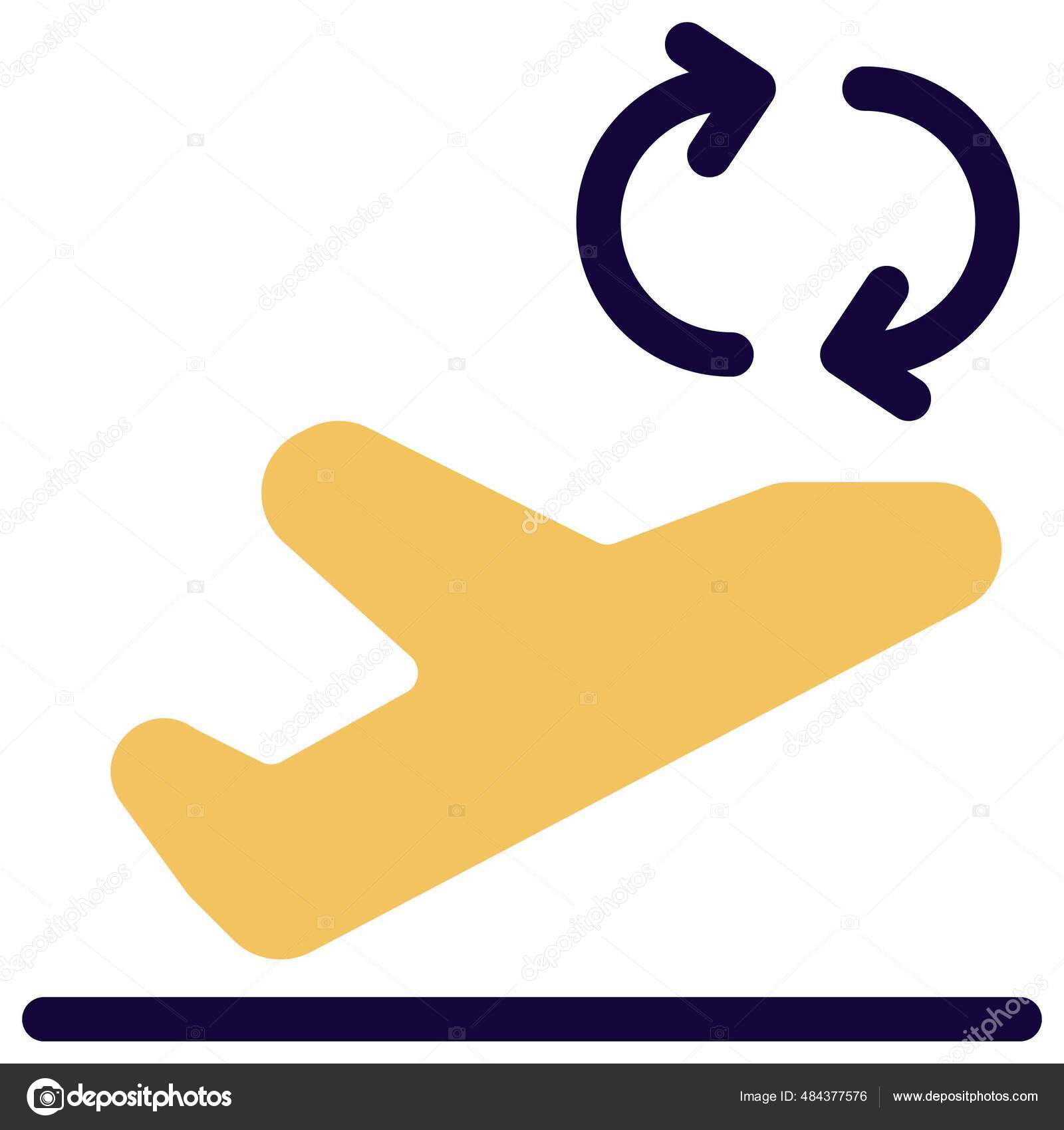 Scheduling Flight Planned Route Stock Vector by ©get4net 484377576