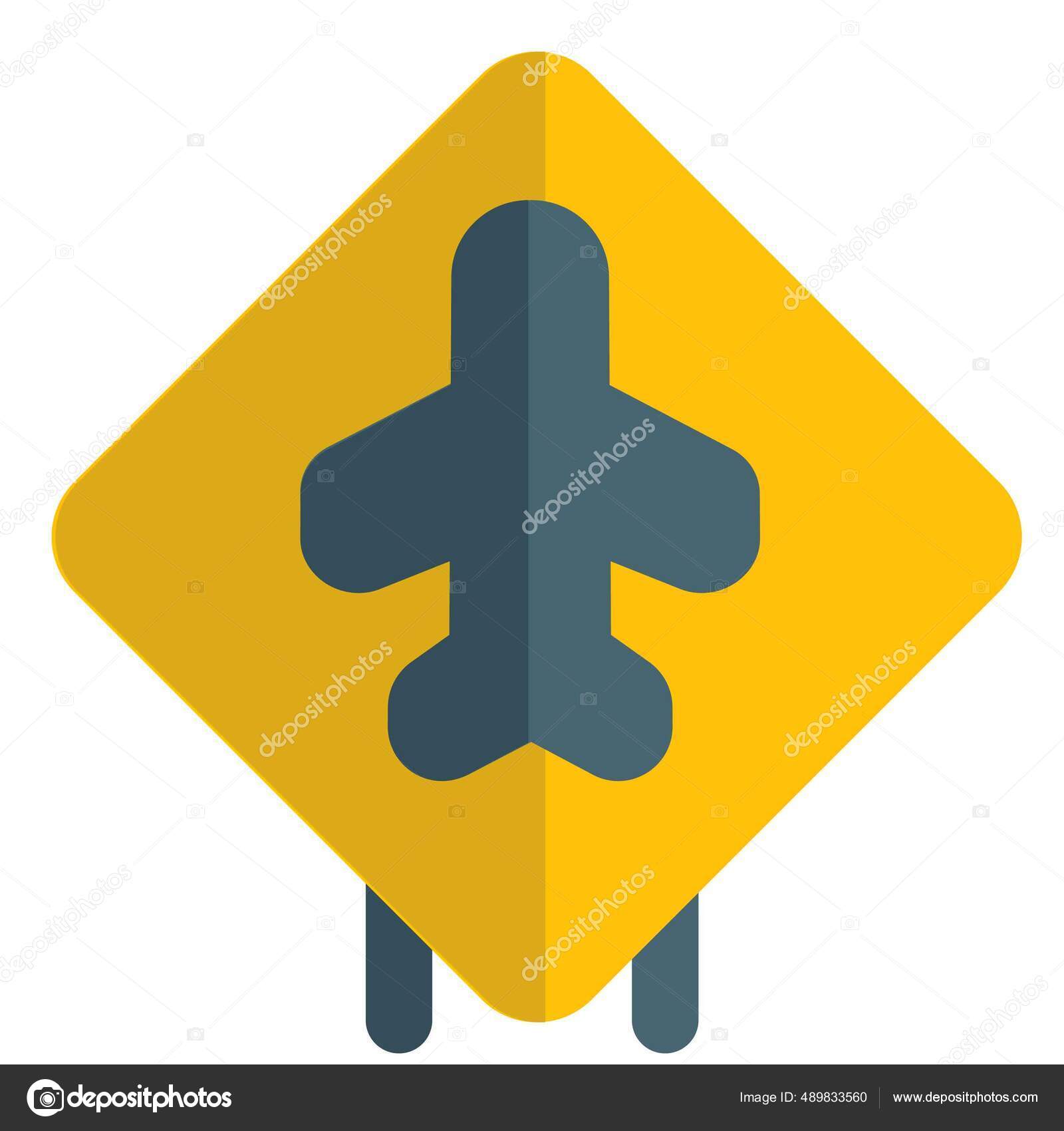 Airport Sign Board Airplane Layout Stock Vector by ©get4net 489833560