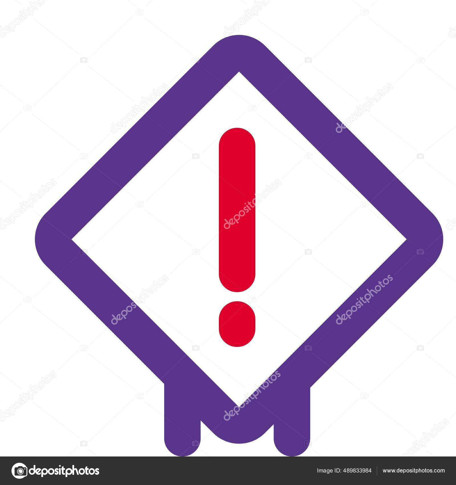 Caution Exclamation Mark Signboard Layout 스톡 벡터 - ©get4net 489833984