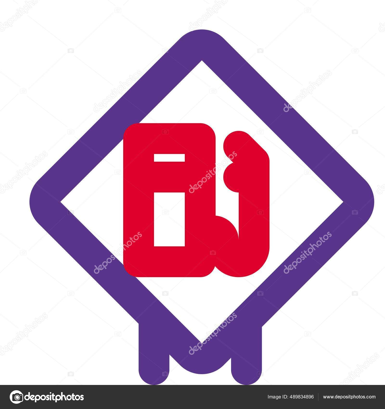 Gas Station Refueling Road Signal Layout Stock Vector by ©get4net 489834896