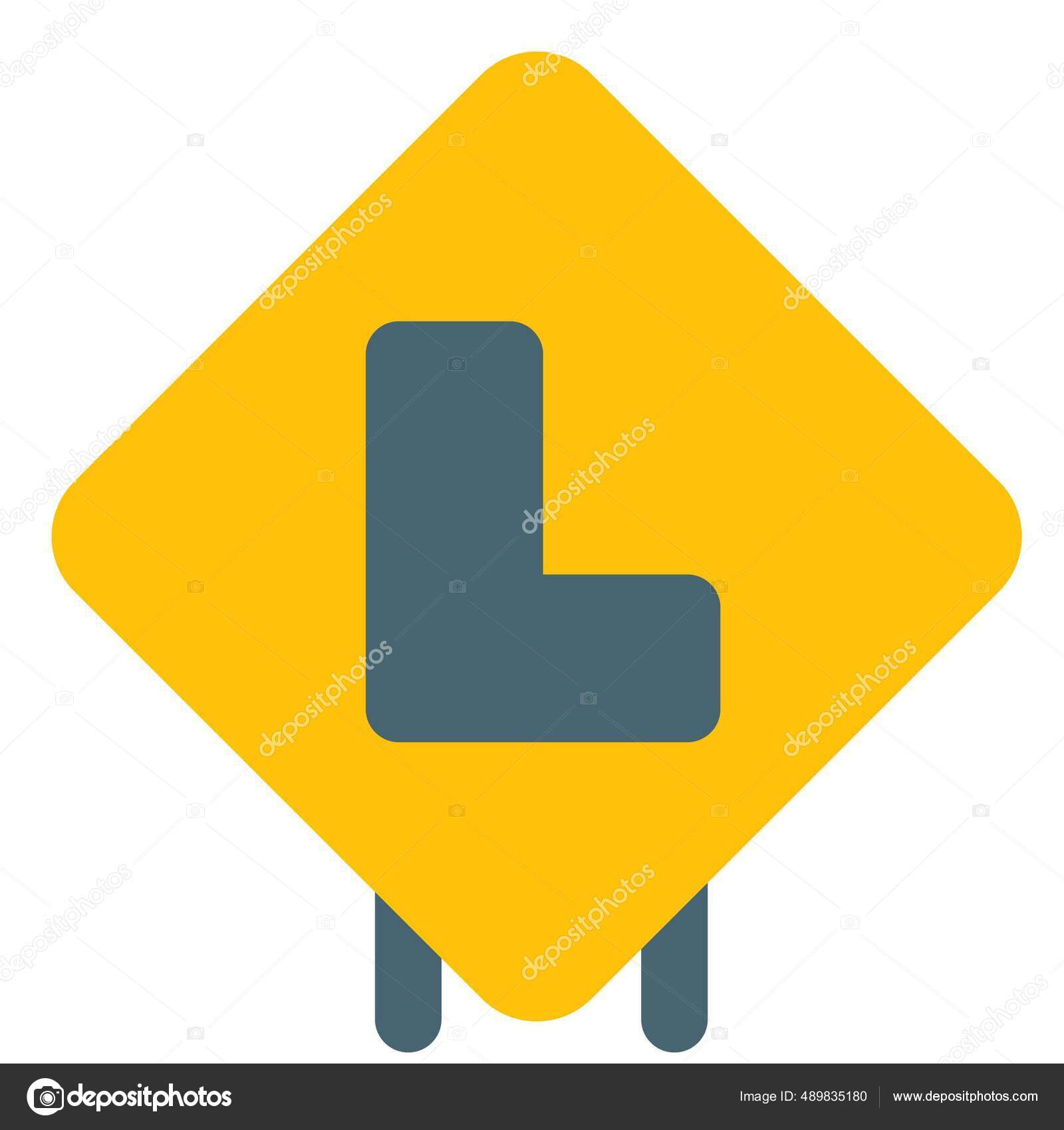 Shaped Learner Zone Road Sign Board Vector de stock por ©get4net 489835180