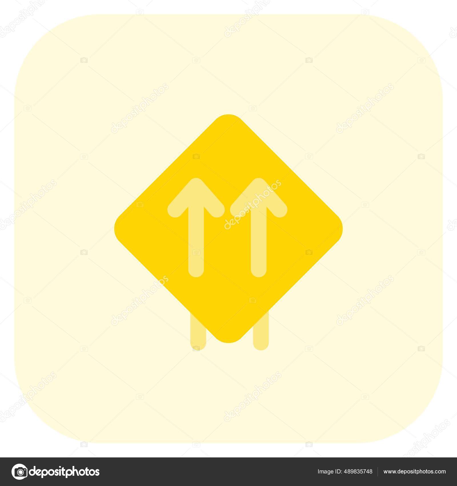 Front Lane Direction Multiple Arrows Layout Stock Vector by ©get4net ...