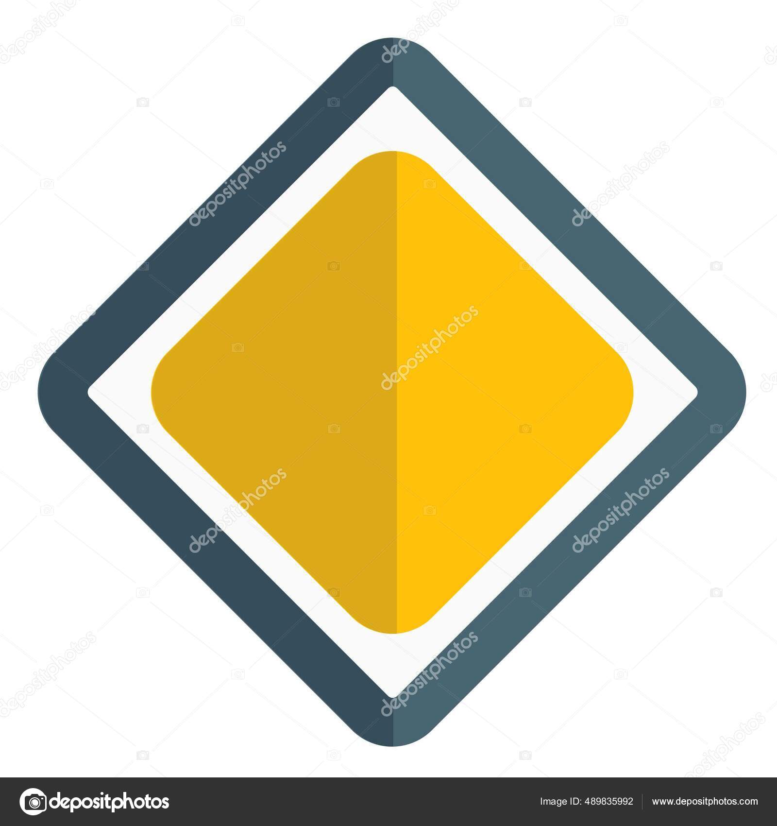 Priority Square Shape Isolated White Background Stock Vector by ...