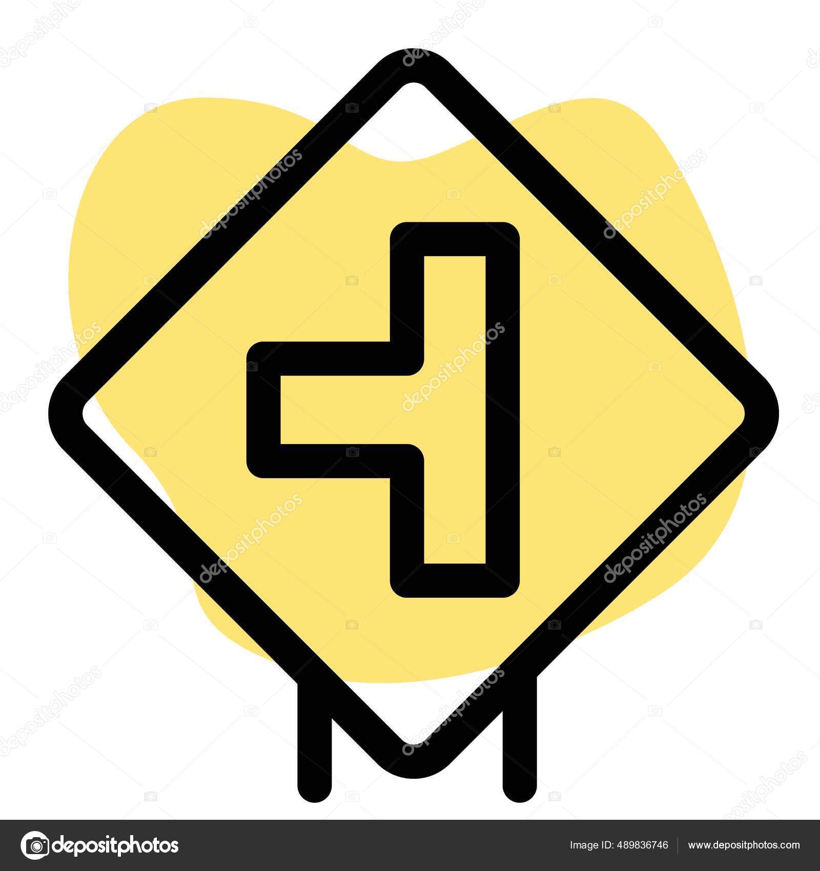 Left Side Road Intersection Connected National Highway Stock Vector by ...