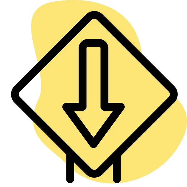 Straight Way Backward Location Signal Stock Vector by ©get4net 489834684