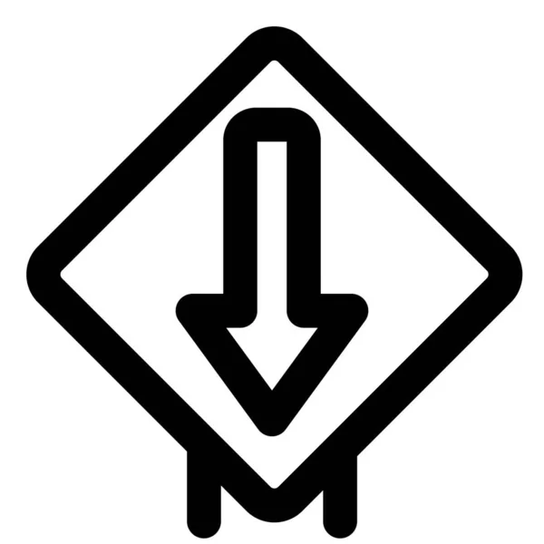 Straight Way Backward Location Signal Stock Vector by ©get4net 489834684