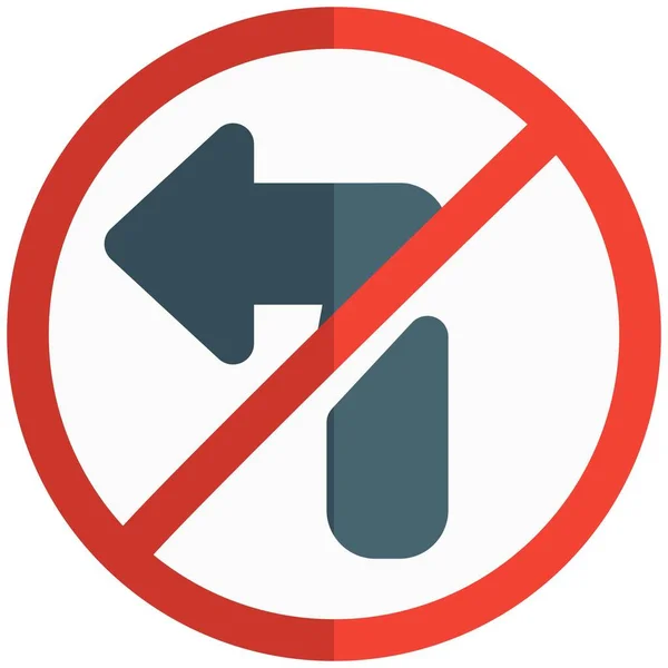 Entry Left Turn Road Traffic Rules Stock Vector by ©get4net 506720764