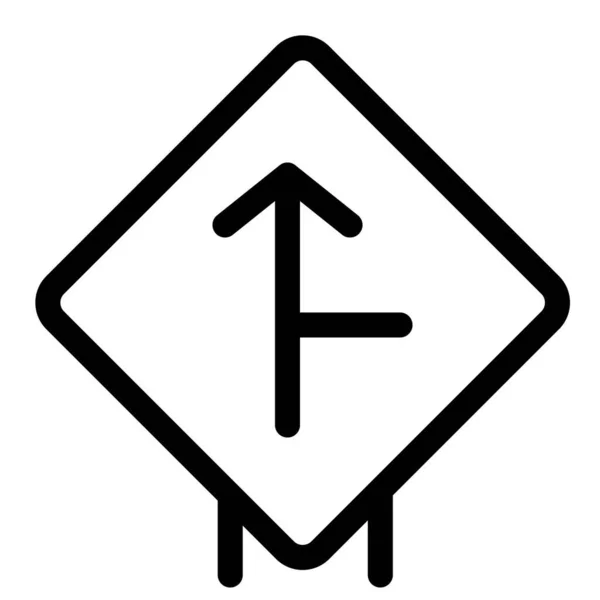 Intersect Road Right Front Lane Road Signal Stock Vector by ©get4net ...