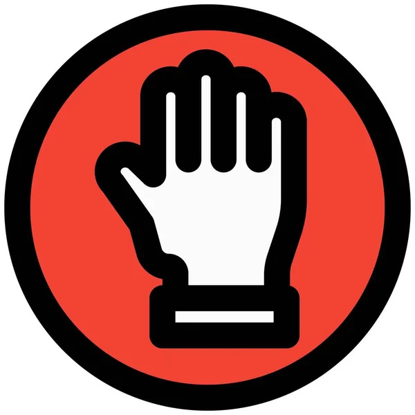 Hand Sign Stopping Traffic Signal Sign Board Stock Vector by ©get4net ...