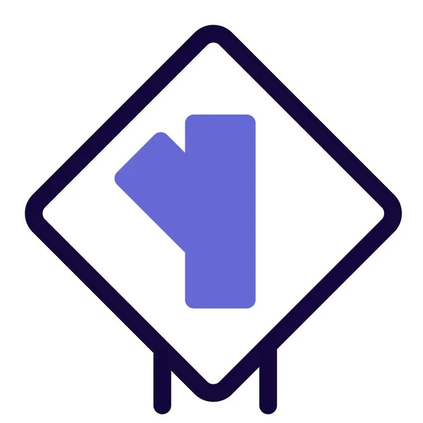 Left Side Road Intersection Connected National Highway Stock Vector by ...