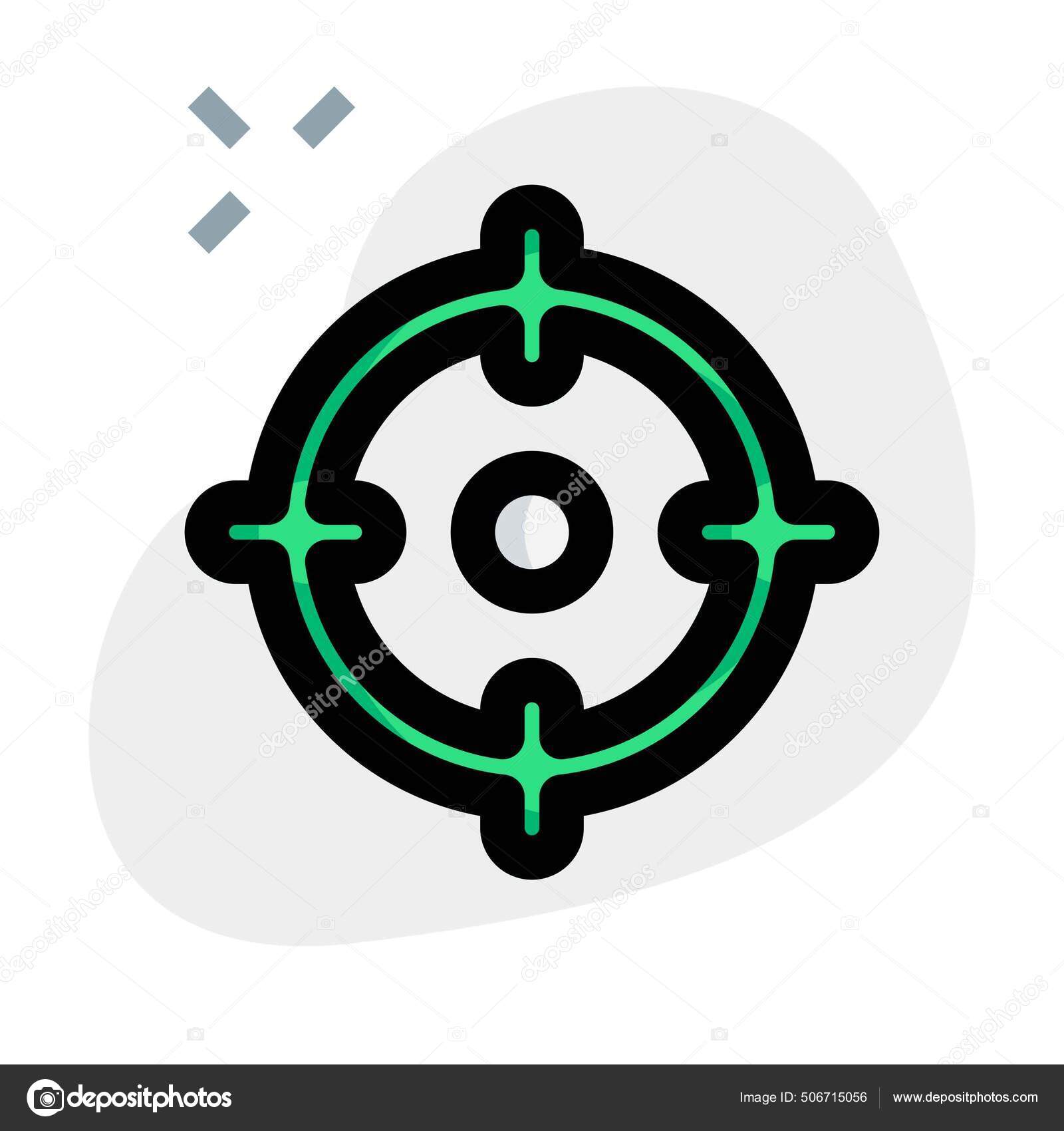 Target Crosshair Mark Indication Aiming Shooting Sports Stock Vector ...