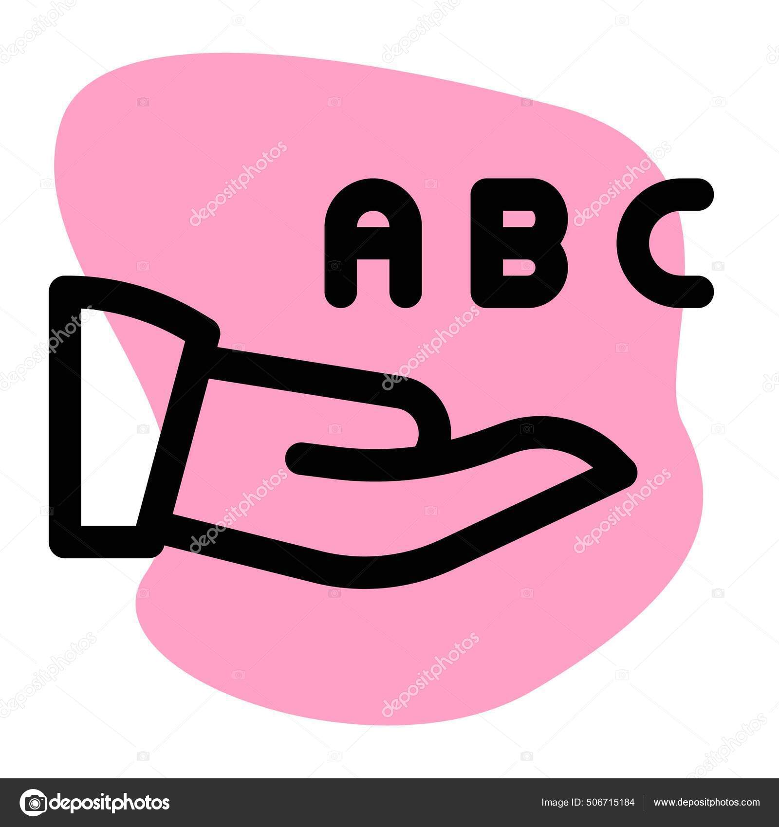 Share Lesson Kids Basic Alphabets Stock Vector by ©get4net 506715184