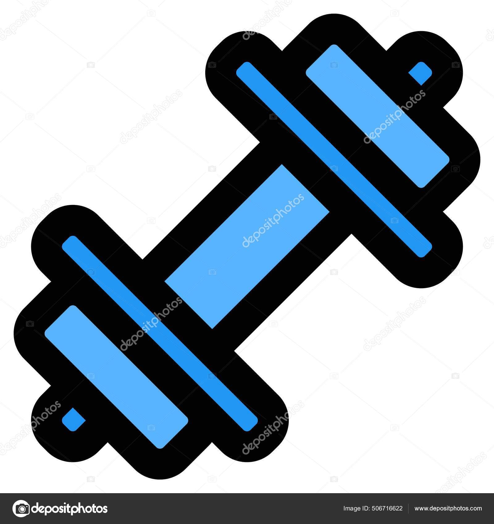 Heavy Dumbbell Power Strength Workout Stock Vector by ©get4net 506716622