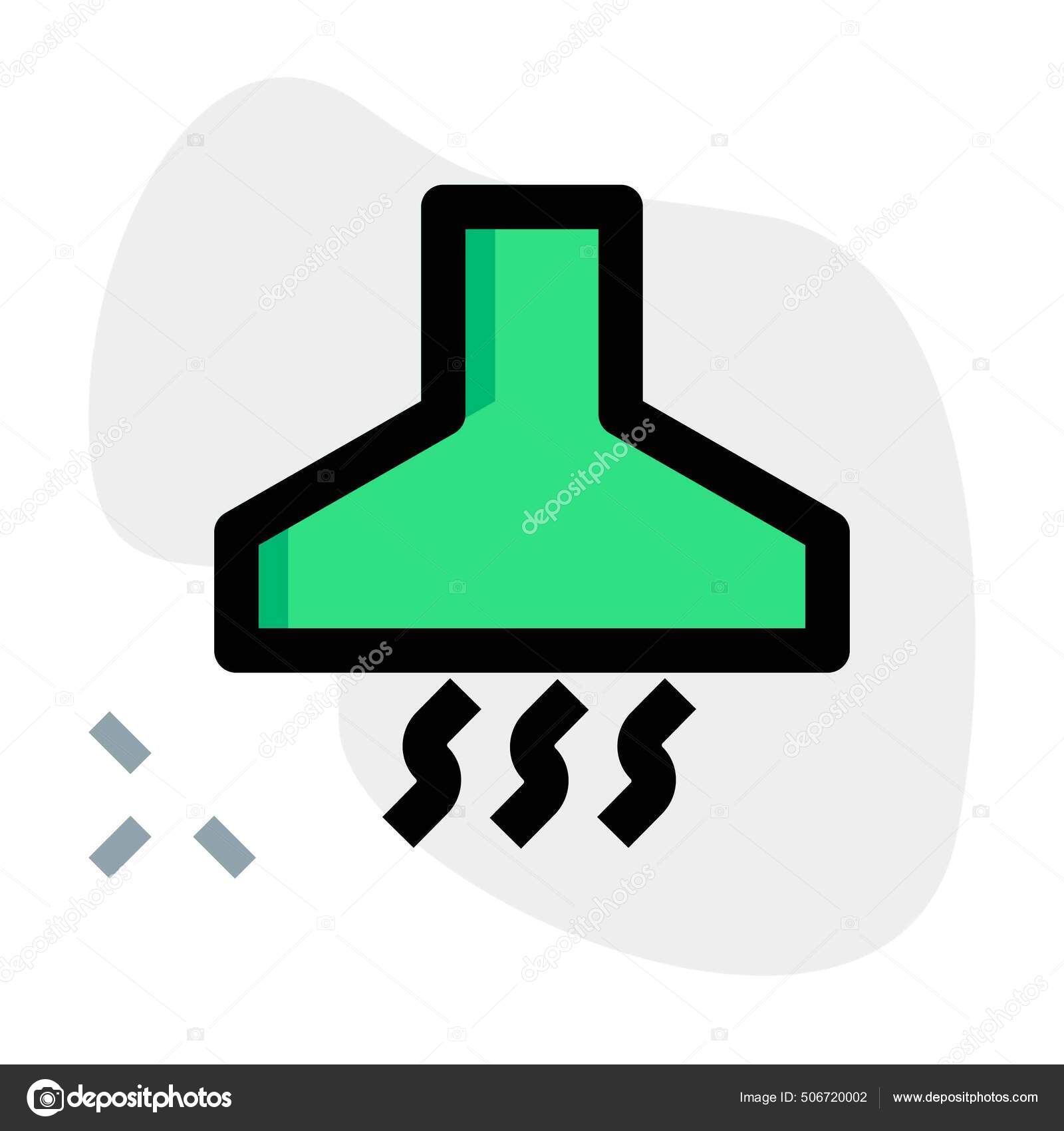 Kitchen Hood Sucking Smoke Particles Stock Vector By ©get4net 506720002