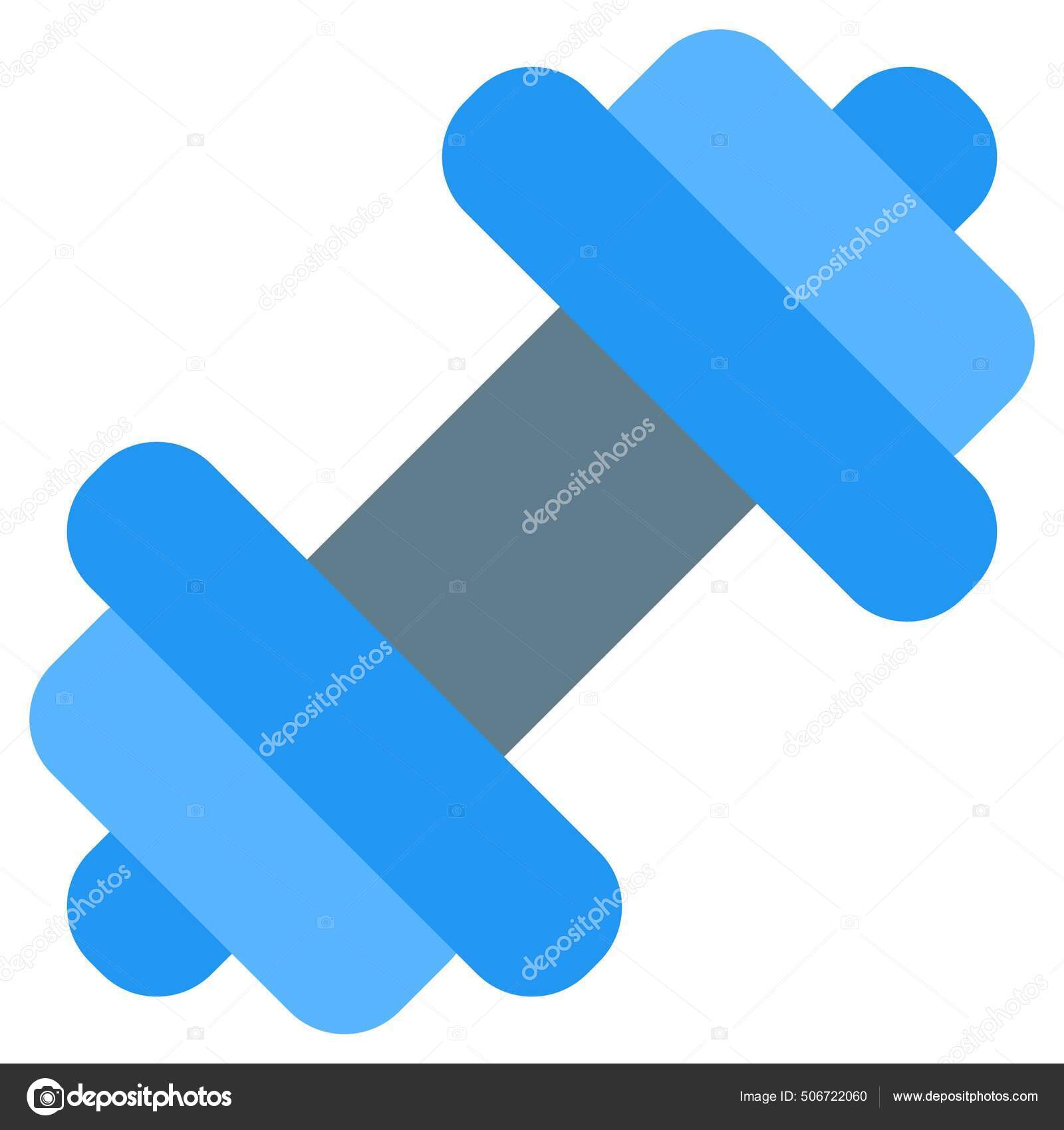 Heavy Dumbbell Power Strength Workout Stock Vector by ©get4net 506722060