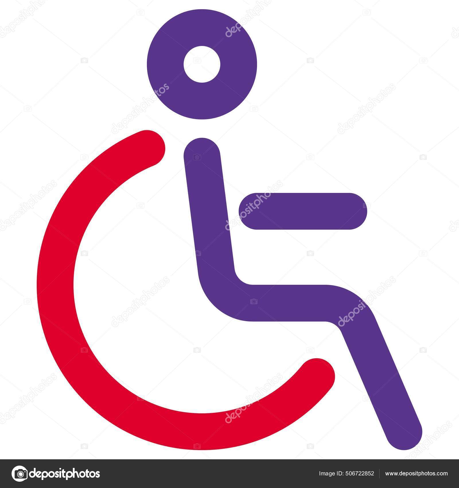 Disability Section Physically Challenged People Restaurant Stock Vector ...