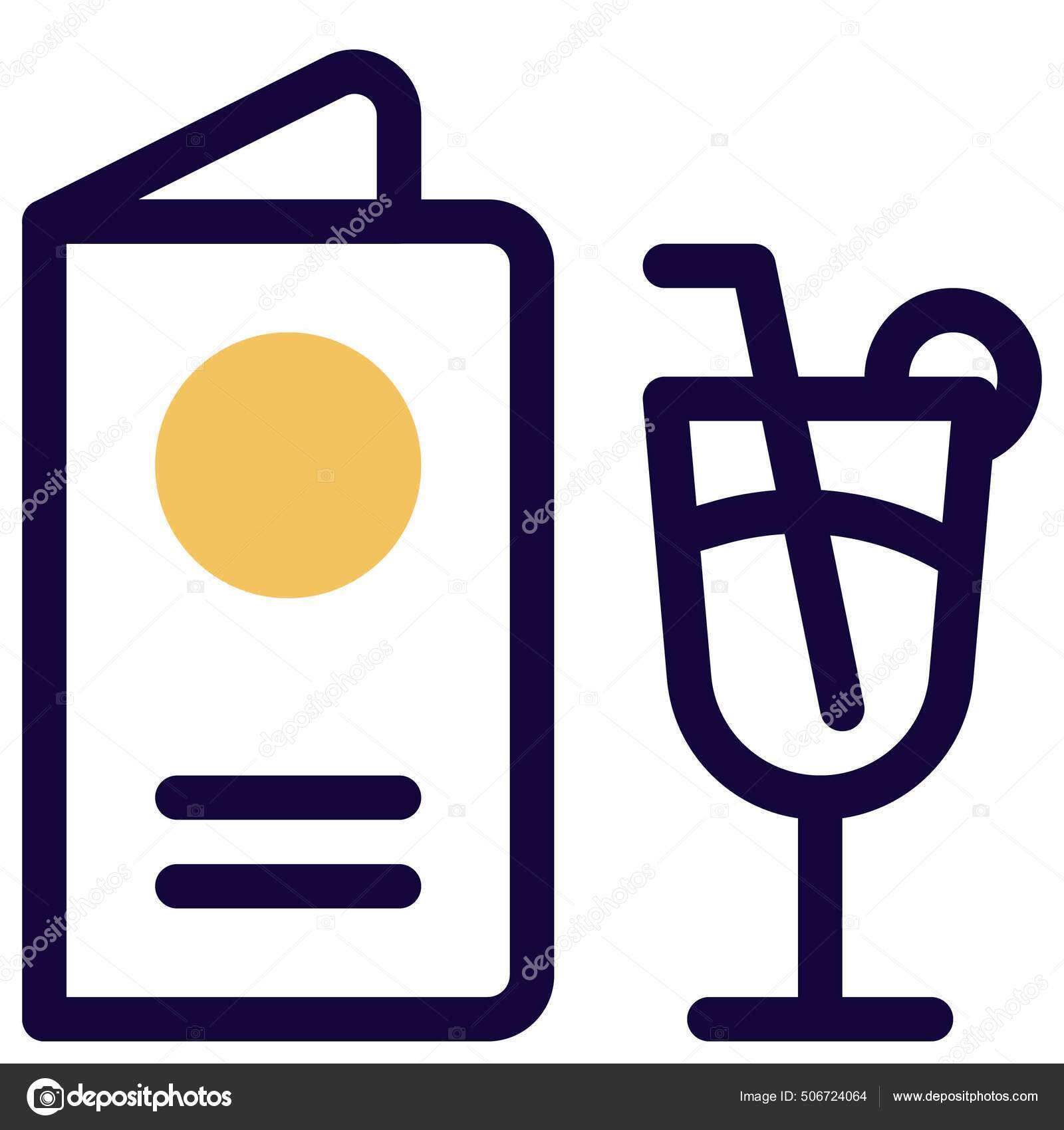 Drinks Multiple Flavors Available Restaurant Stock Vector Image by ...