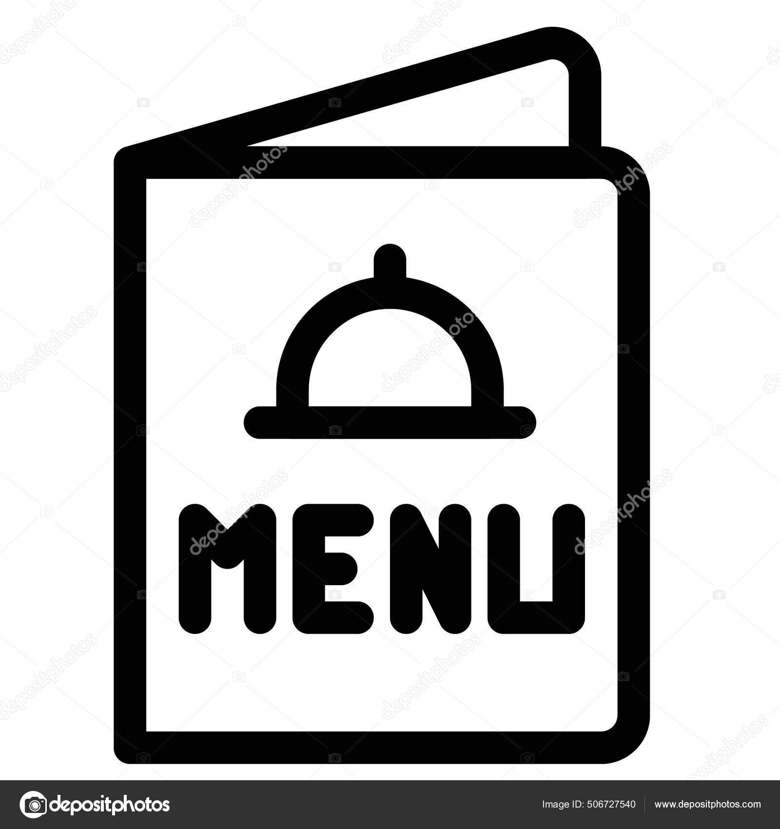 Menú Comida Restaurante Con Platos Principales Vector de stock por ...