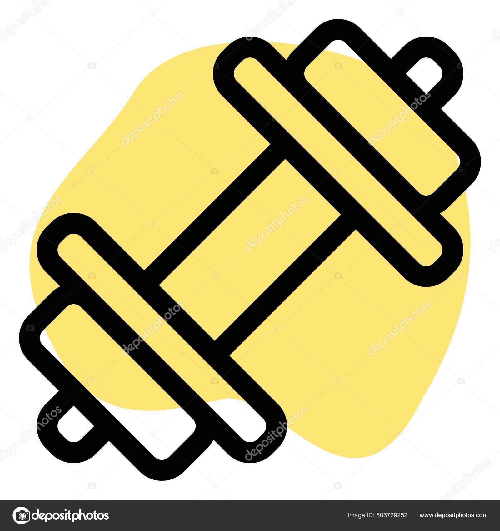 Heavy Dumbbell Power Strength Workout Stock Vector Image by ©get4net ...