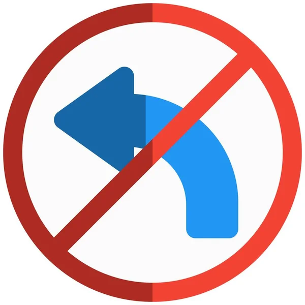 Entry Left Turn Road Traffic Rules Stock Vector by ©get4net 506720764