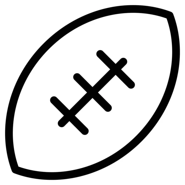 Rugby Ball Oval Shape Clearing Yards Game Stock Vector by ©get4net ...