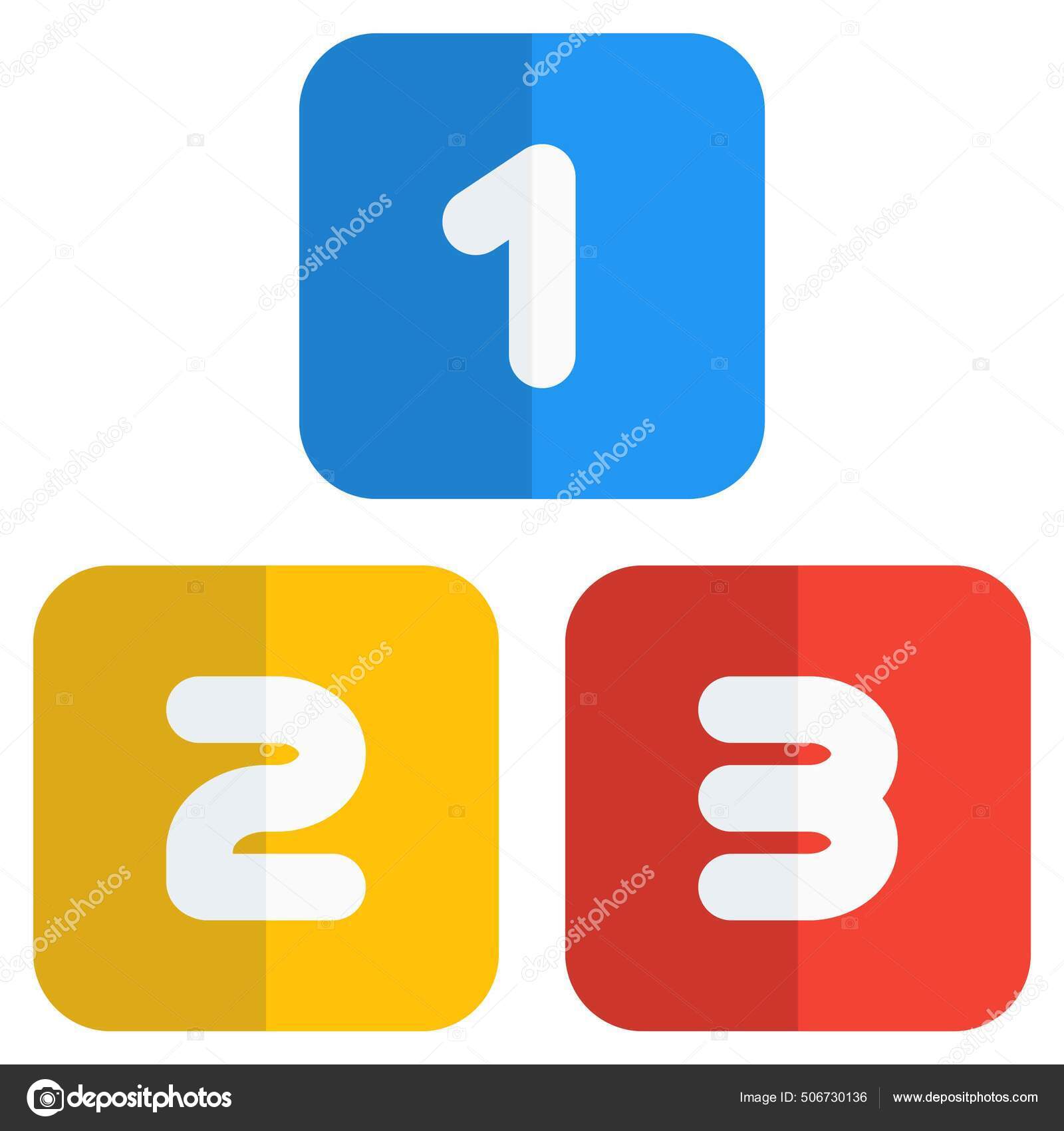 Numbers Counting Preschool Kid's Layout Stock Vector by ©get4net 506730136