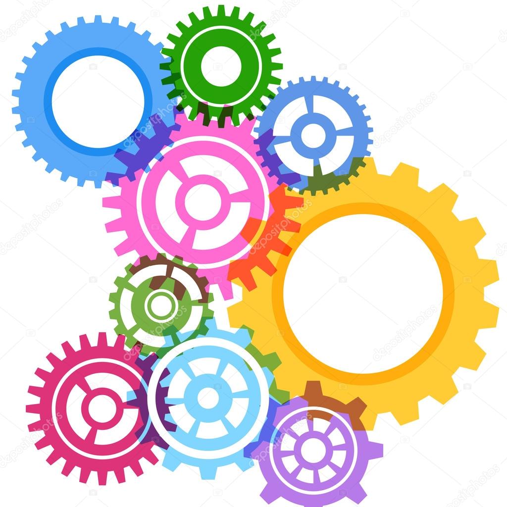 Modeling bright gear wheels background Stock Vector Image by ©phyZick ...