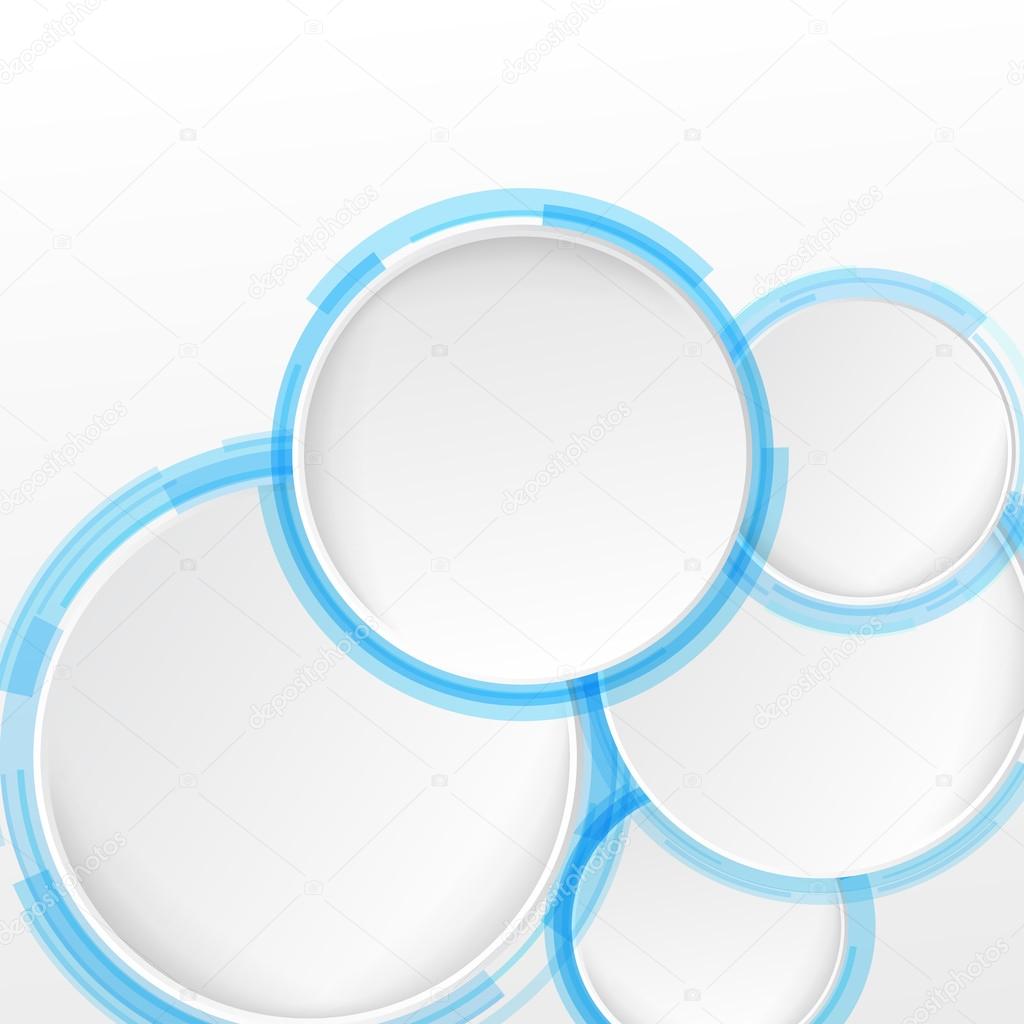 Bright blue circle design elements Stock Vector Image by ©phyZick #53099243