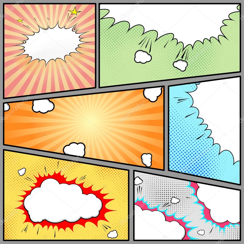 Comic style page pop-art background Stock Vector Image by ©phyZick ...