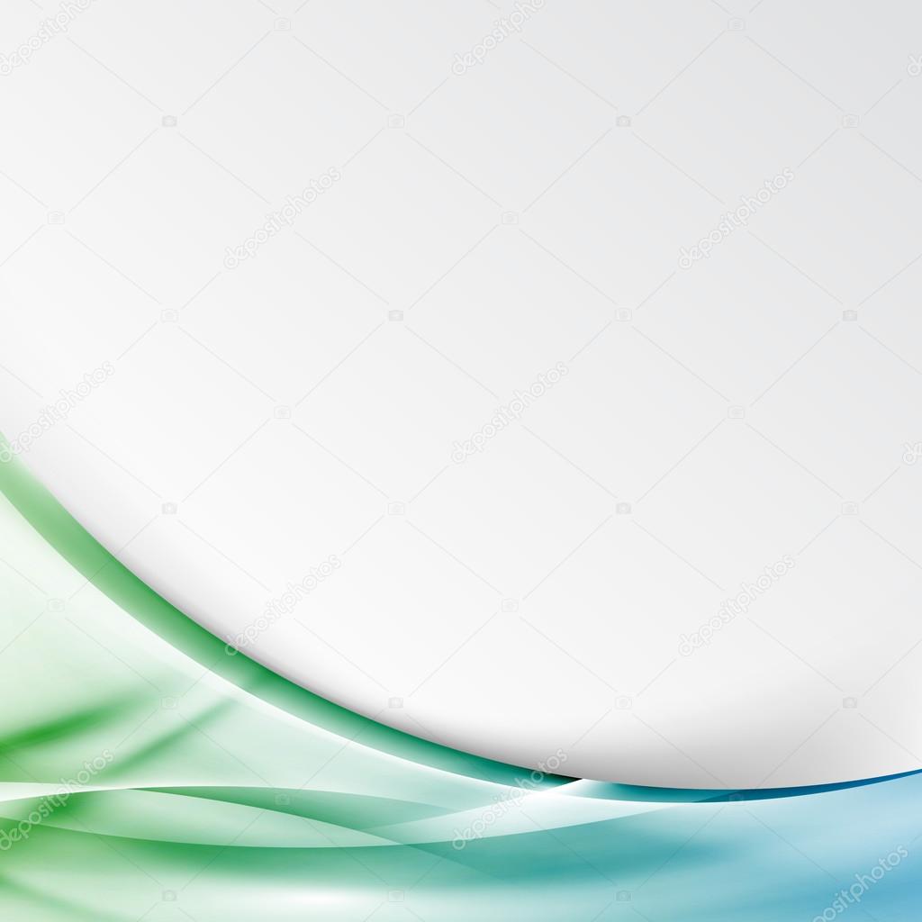 Green swoosh wave folder border Stock Vector Image by ©phyZick #72508607