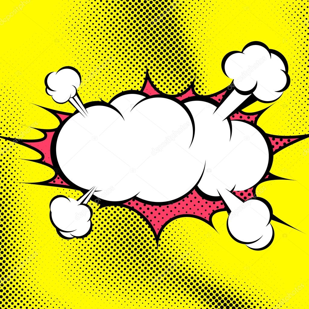 Comic book explosion cloud template Stock Vector Image by ©phyZick ...