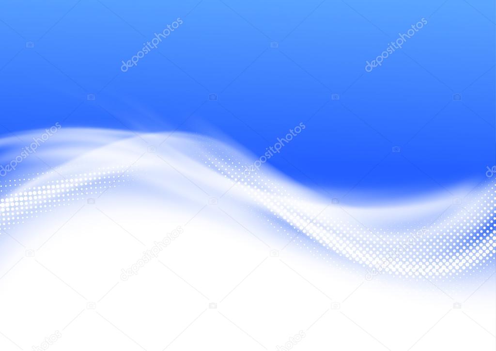 Modern blue wave border background Stock Vector by ©phyZick 76860565