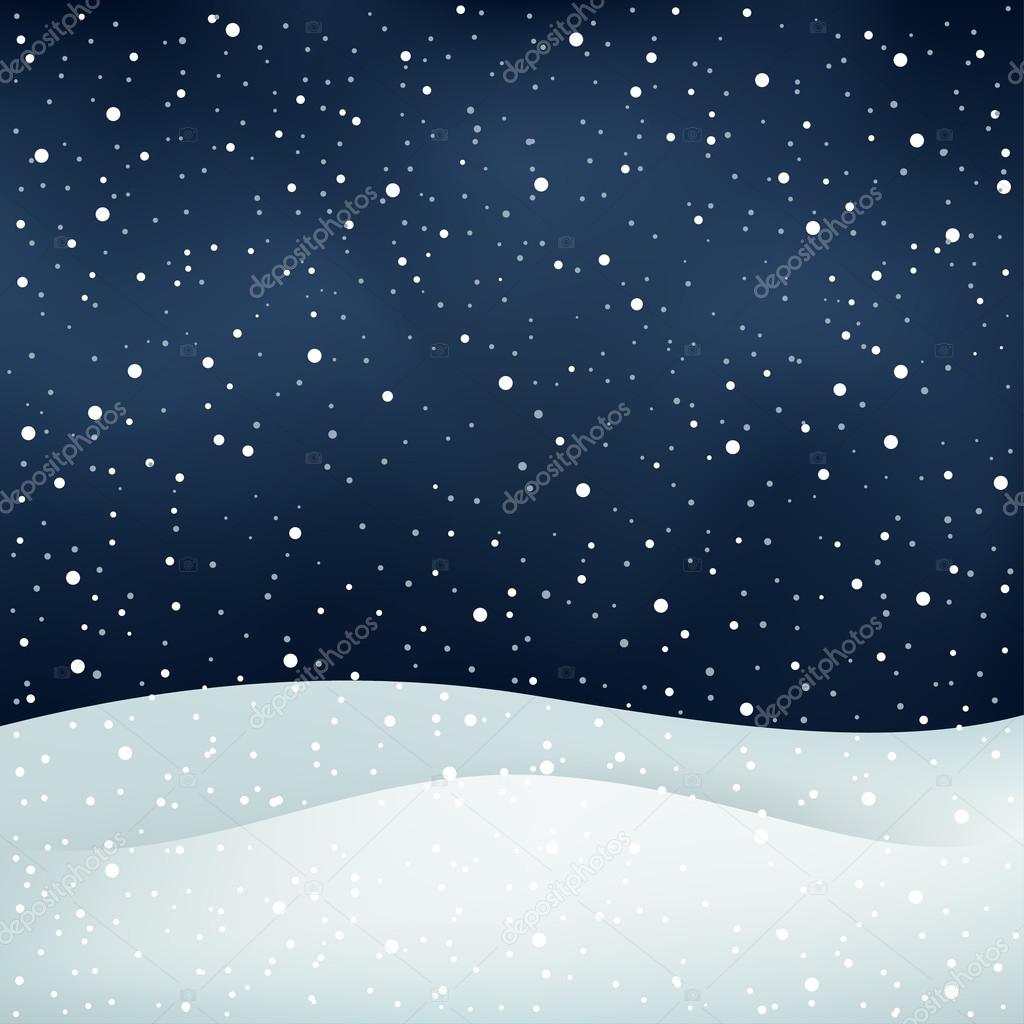Snowfall night background Stock Vector by ©romvo79 58742819