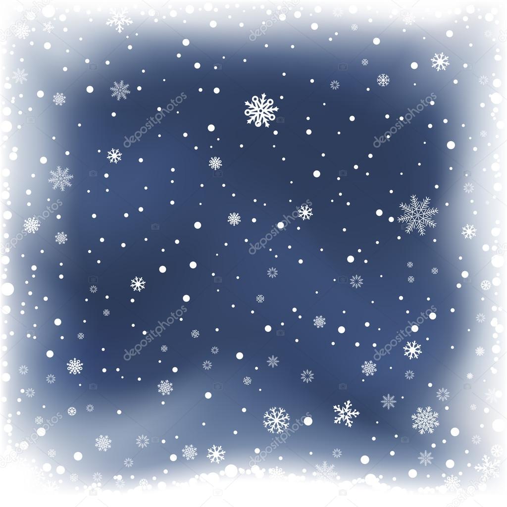 Blue night snow background Stock Vector Image by ©romvo79 #59145063
