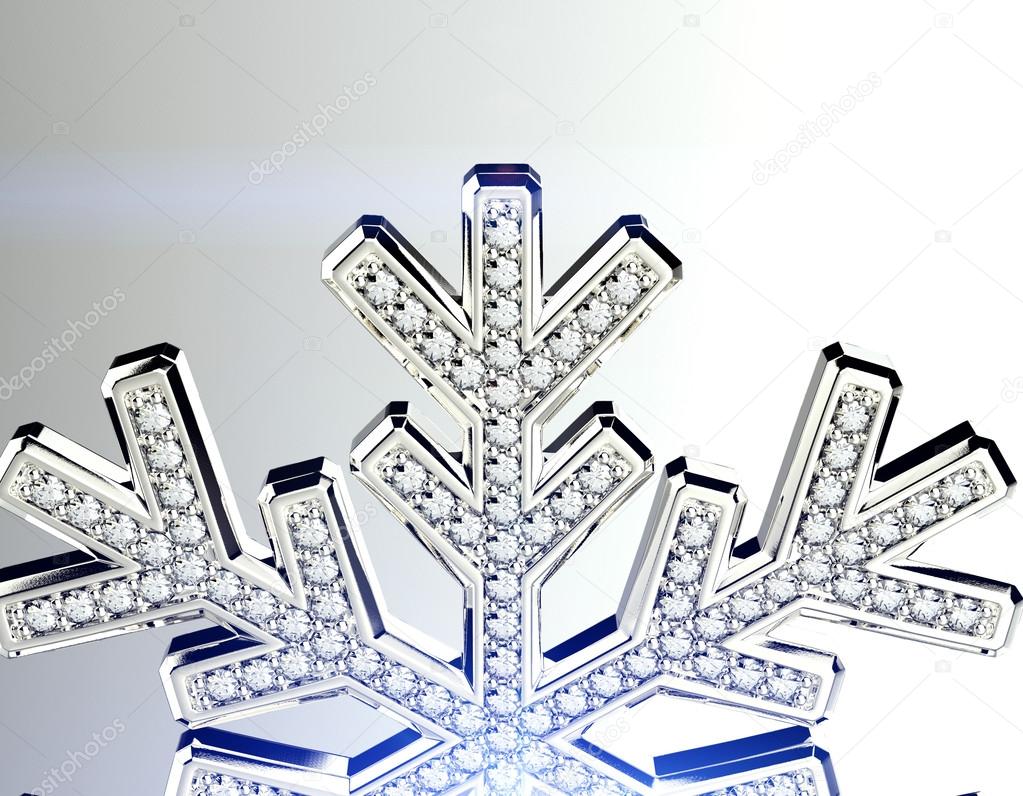 Diamond snowflake — Stock Photo © Rozaliya #59075751