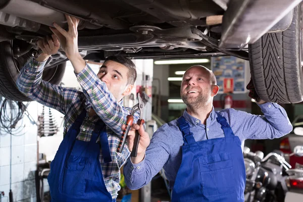 Mechanics fixing car - Stock Image - Everypixel